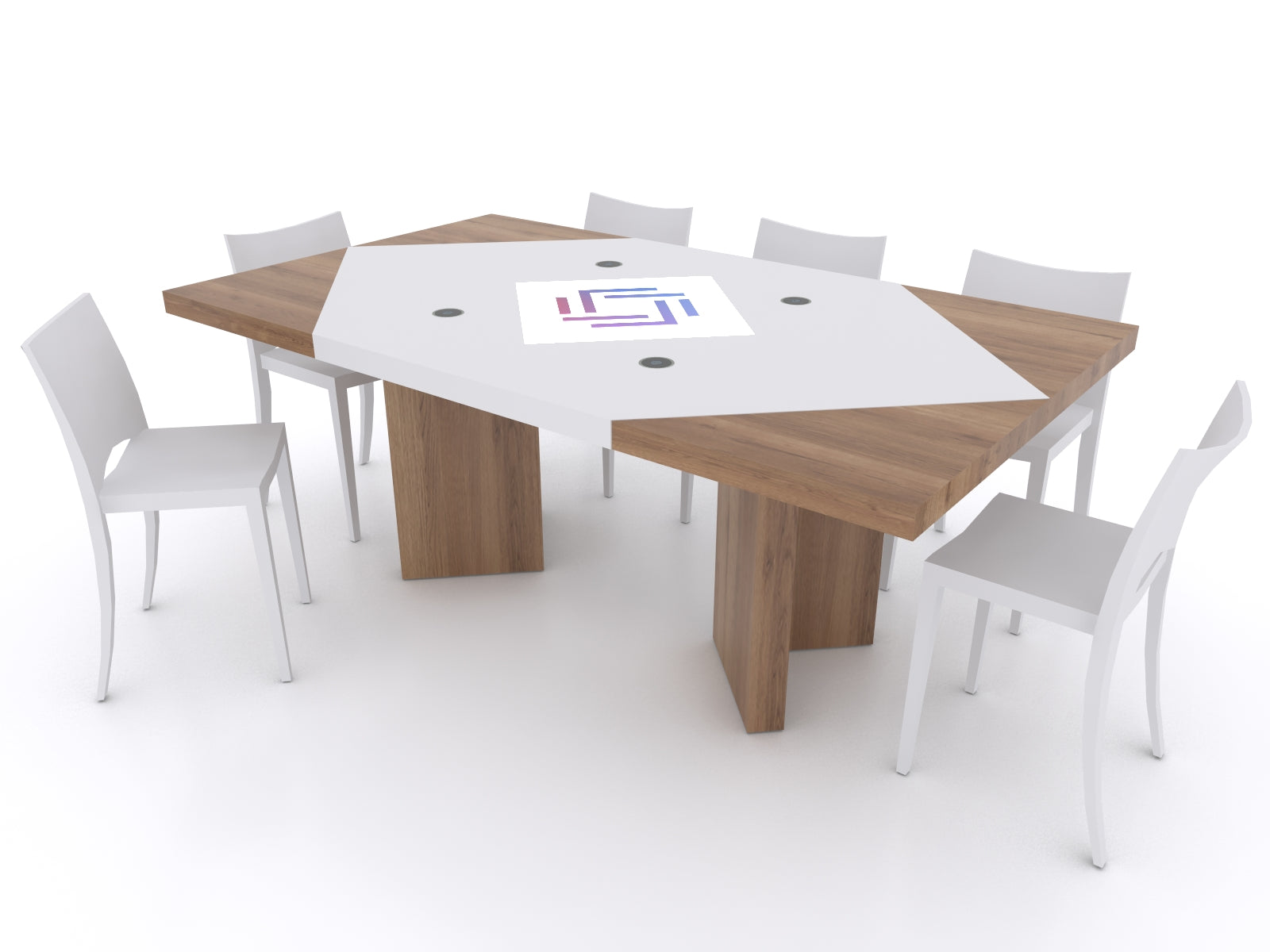 MOD-1488 Conference Charging Table– JW Displays, Incorporated